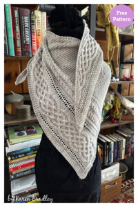 Saxon Braid Shawl Free Knitting Pattern