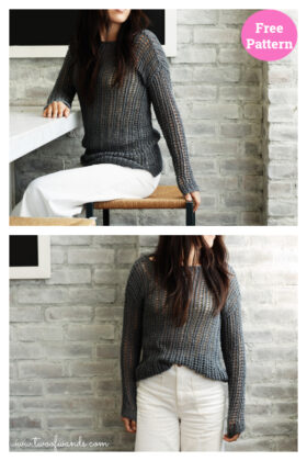 5 Summer Mesh Sweater Free Knitting Patterns