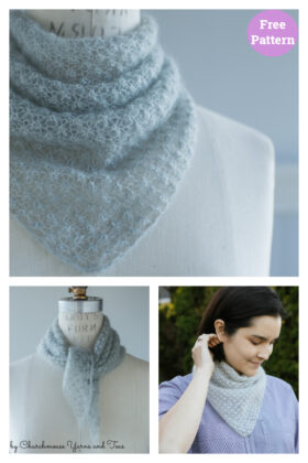 Blackberry Kerchief Free Knitting Pattern