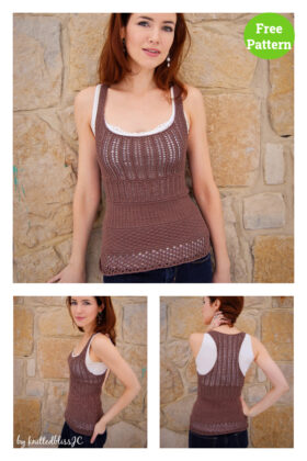 6 Racerback Top Knitting Patterns