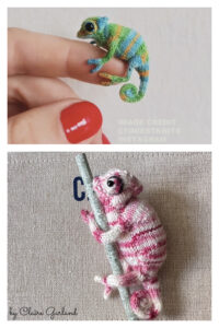 5 Chameleon Toy Knitting Patterns