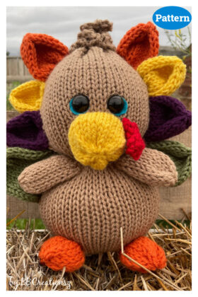 6 Thanksgiving Turkey Amigurumi Toy Knitting Patterns