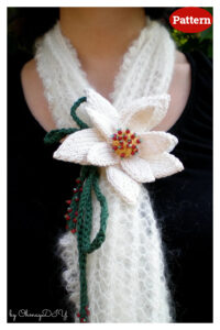 Poinsettia Flower Knitting Patterns