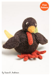 6 Thanksgiving Turkey Amigurumi Toy Knitting Patterns