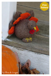 6 Thanksgiving Turkey Amigurumi Toy Knitting Patterns