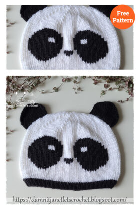 5 Panda Hat Knitting Patterns