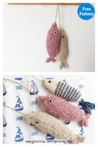 Little Fish Toy Free Knitting Pattern