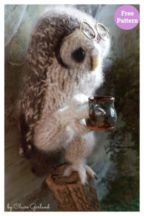 Wol the Owl Free Knitting Pattern