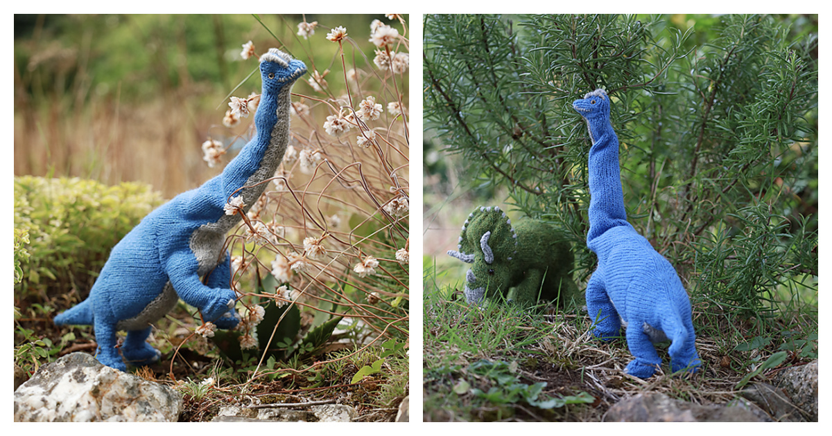 Brachiosaurus Dinosaur Free Knitting Pattern