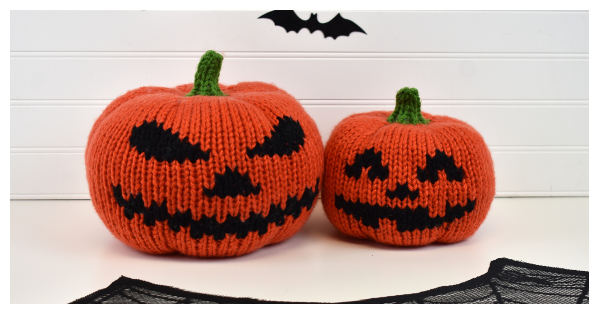 Ghostly Gourds Free Knitting Pattern