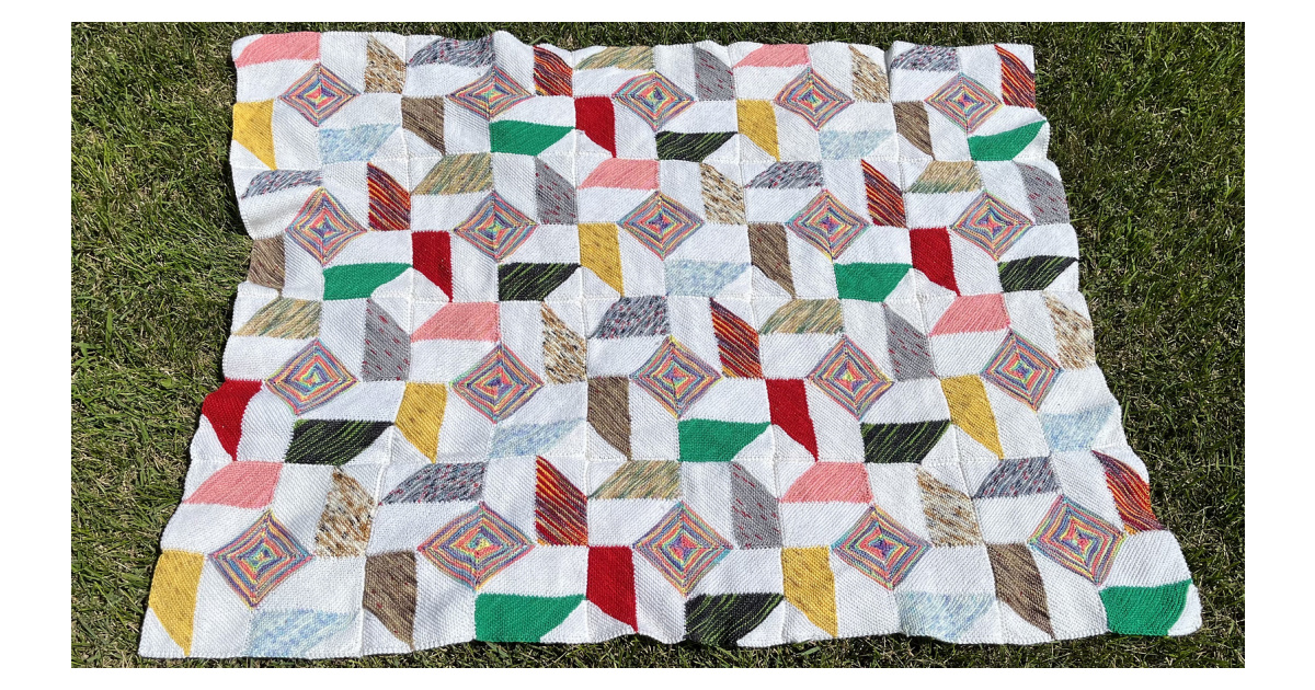 Puzzle Box Quilt Free Knitting Pattern