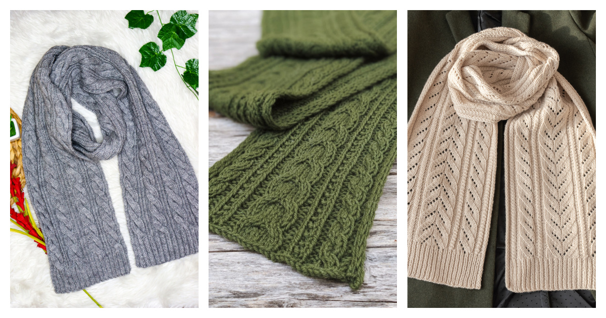 10+ Cable Scarf Knitting Patterns