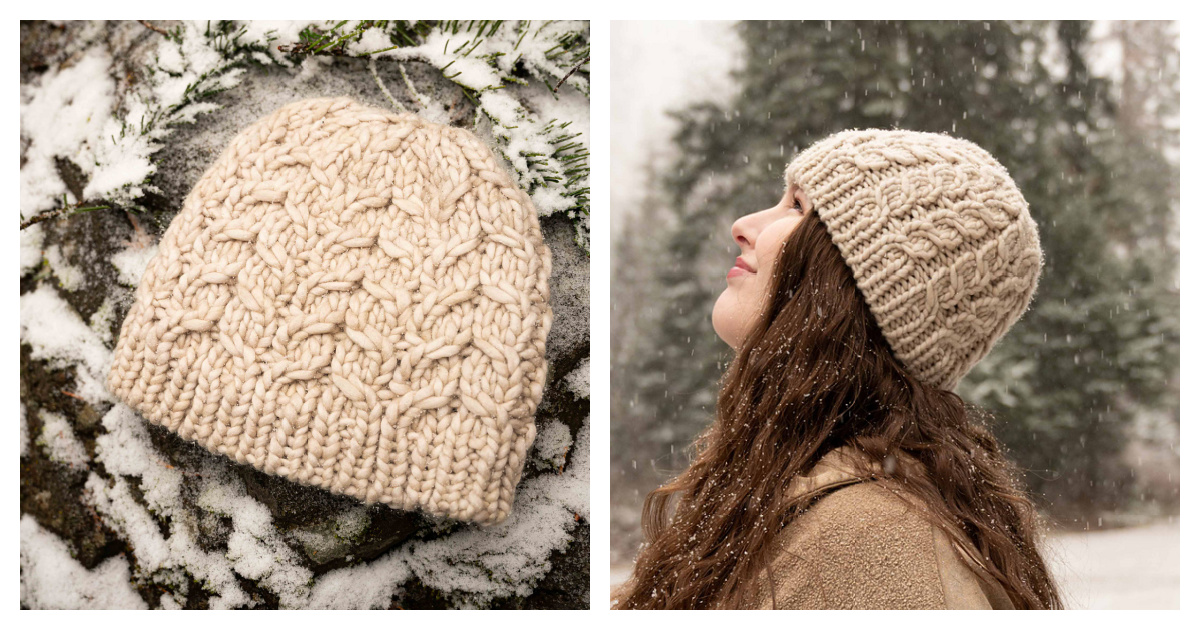 Arctic Snowbird Hat Free Knitting Pattern