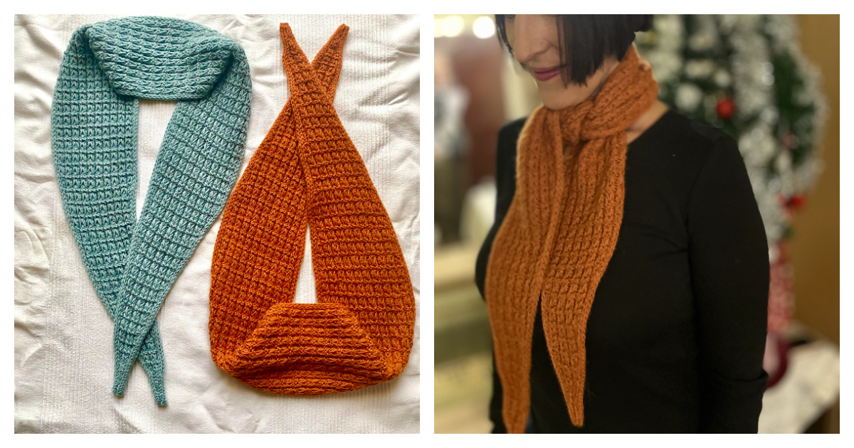Aurelis Scarf Free Knitting Pattern and Video Tutorial