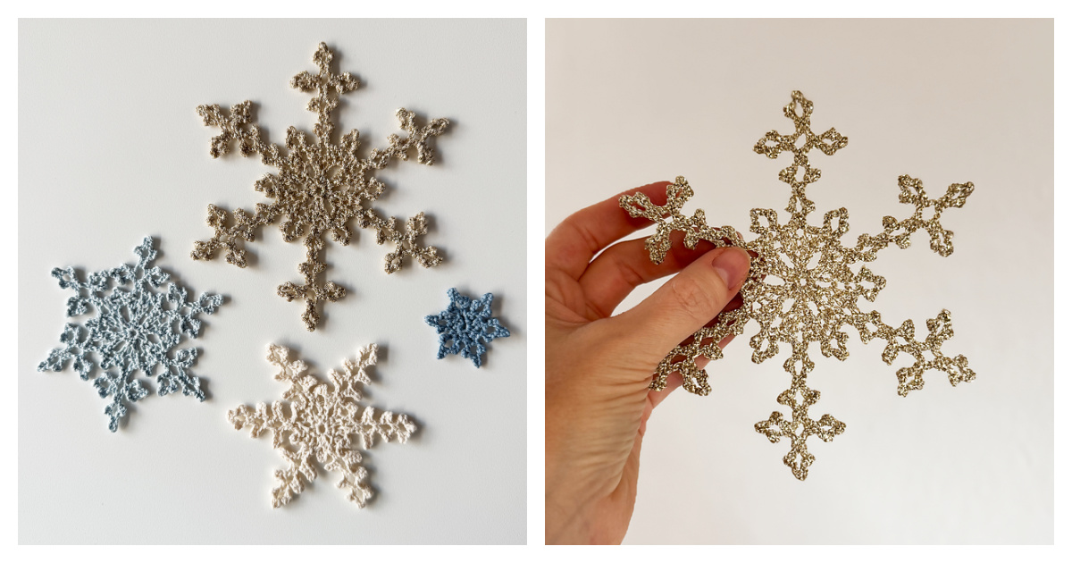 Snowflake Free Knitting Pattern