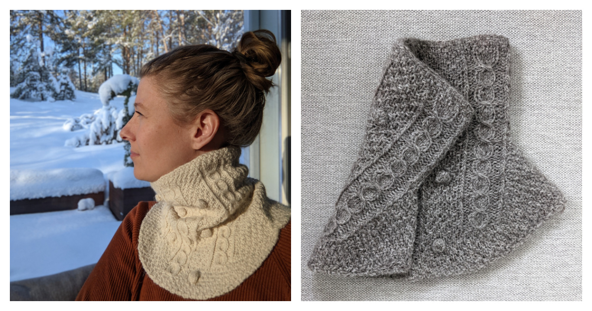 Talvikki Collar Free Knitting Pattern