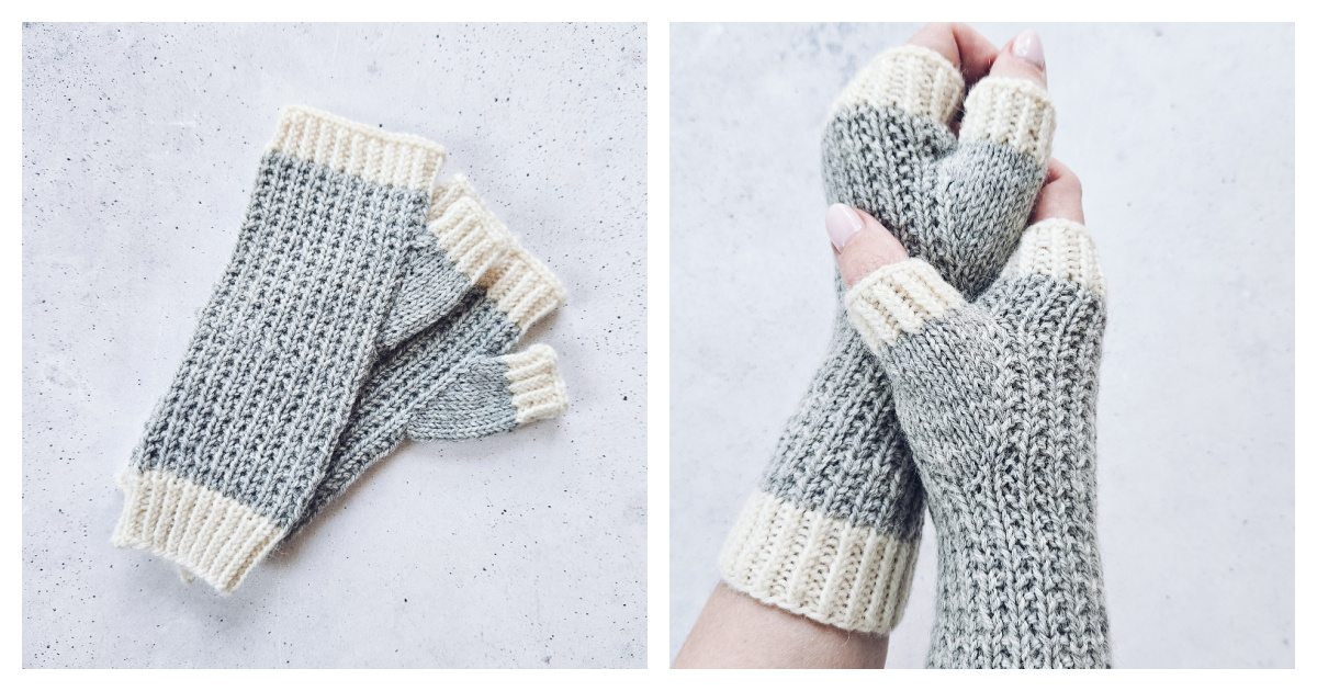 Warm Hands Fingerless Gloves Free Knitting Pattern