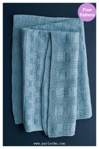 Blueprint Blanket Free Knitting Pattern