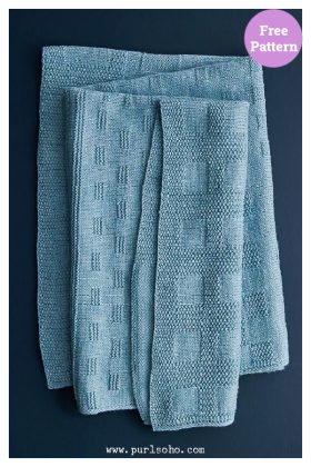 Blueprint Blanket Free Knitting Pattern