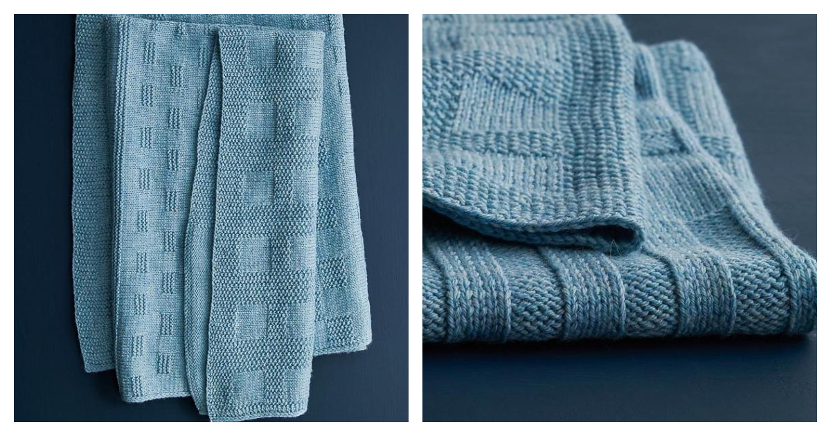 Blueprint Blanket Free Knitting Pattern