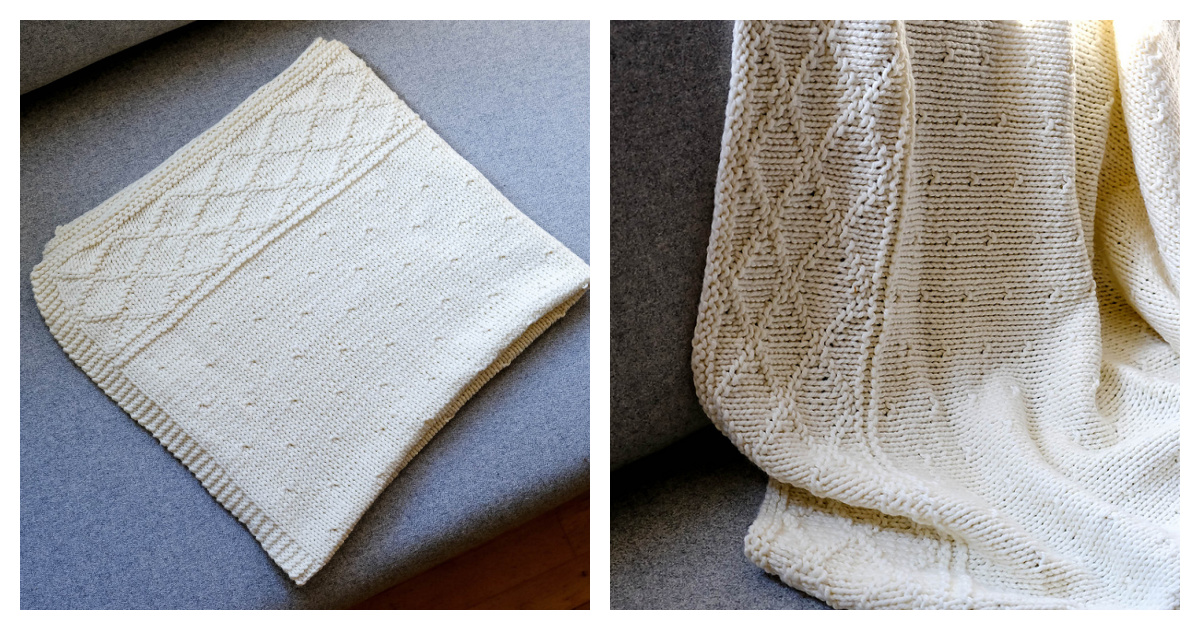 Merry Baby Blanket Free Knitting Pattern