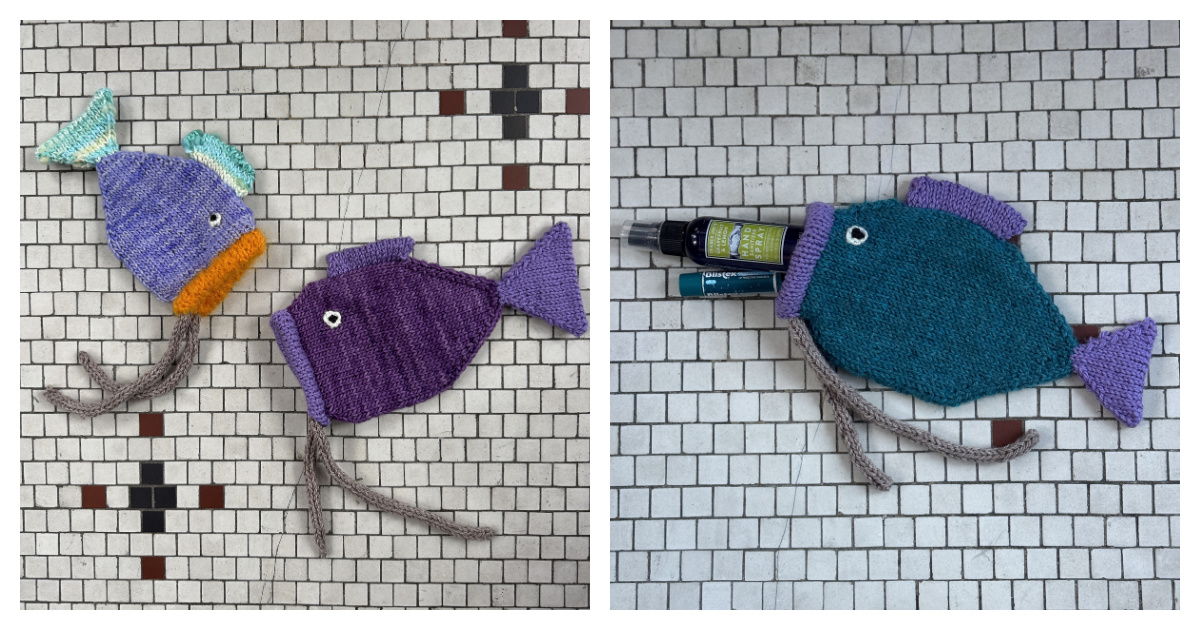 Scandi Swimmer Pouch Free Knitting Pattern