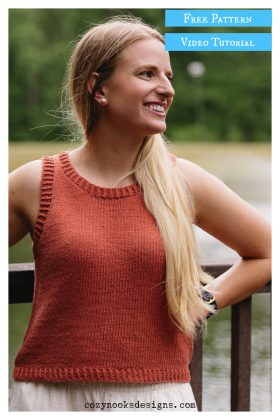 Easy Street Tank Free Knitting Pattern - Summer Top