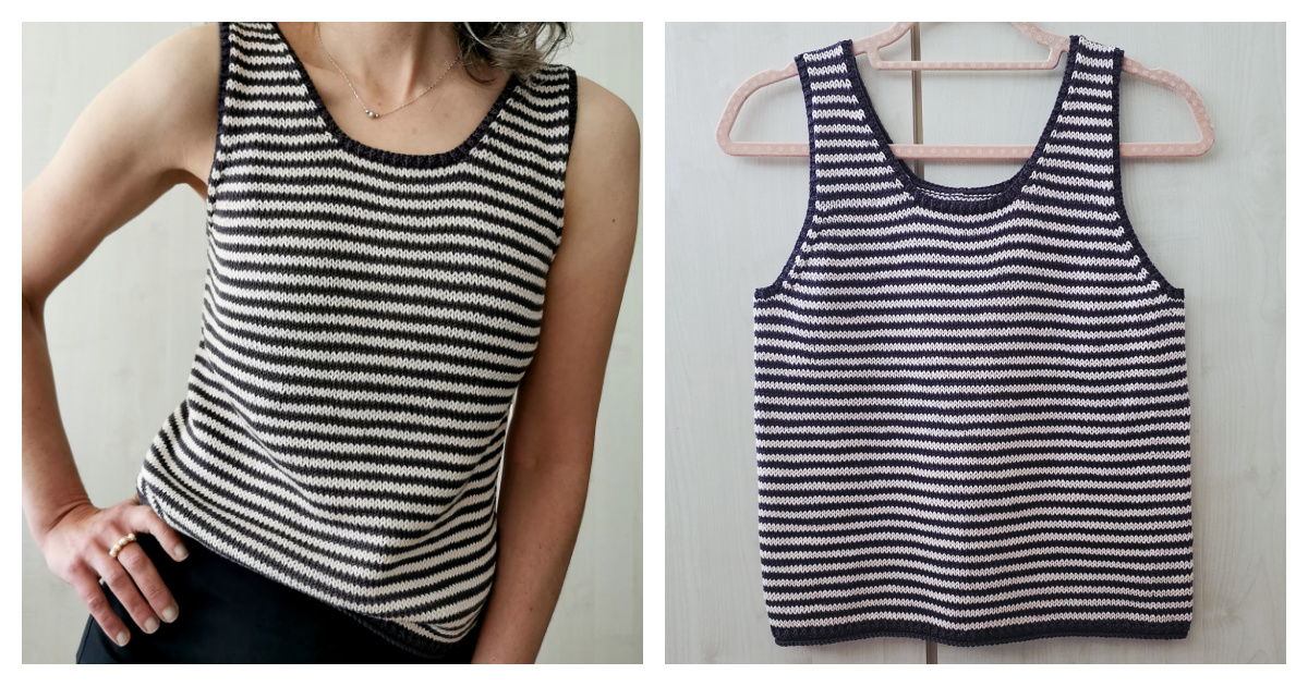 Moonwake Tank Knitting Pattern - Summer Top