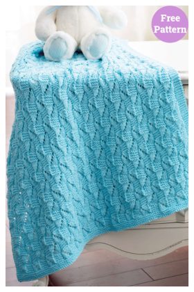 Staggered Squares Blanket Free Knitting Pattern